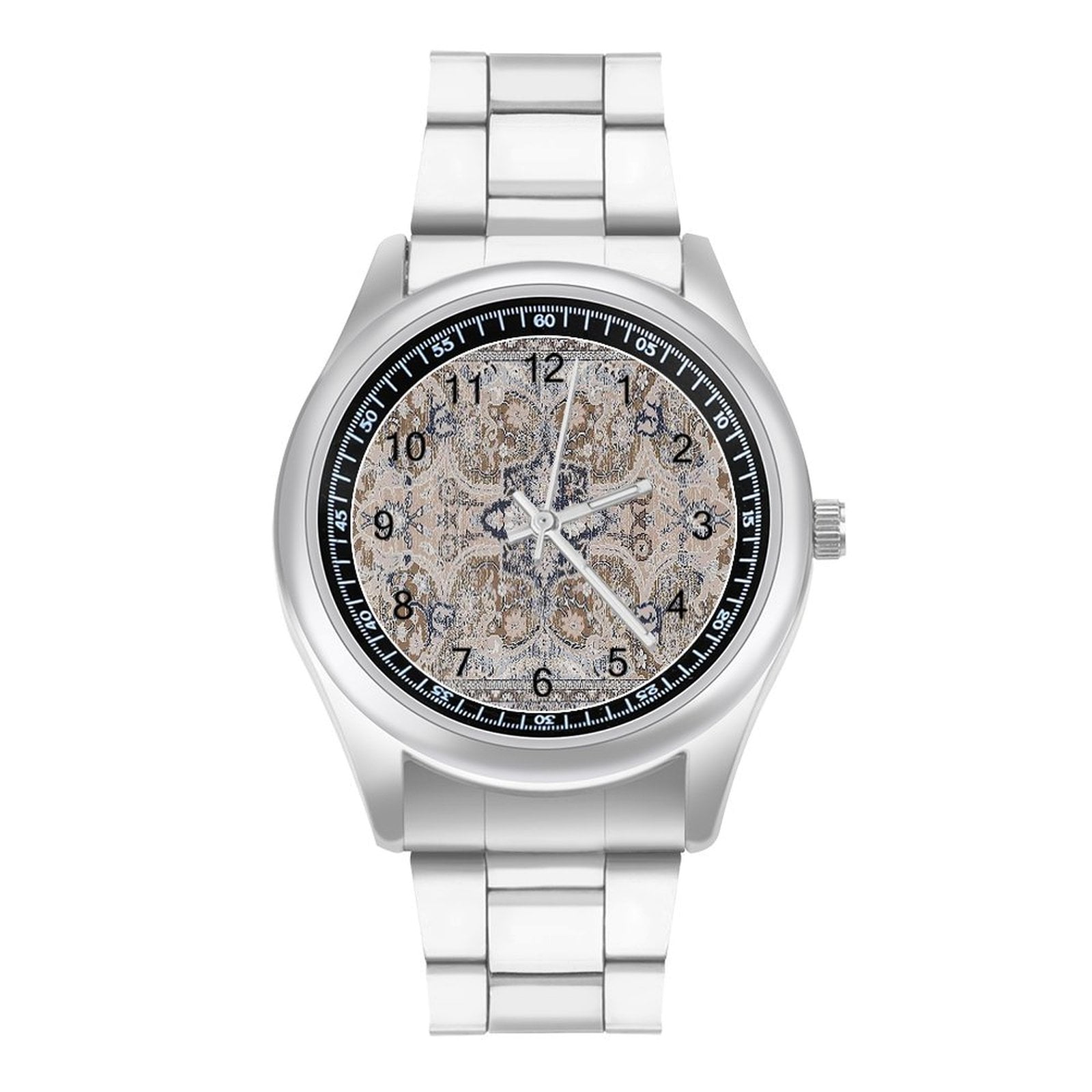 Beige And Blue Dvin Wrist Watches for Men Metal Band Watch Fashion ...