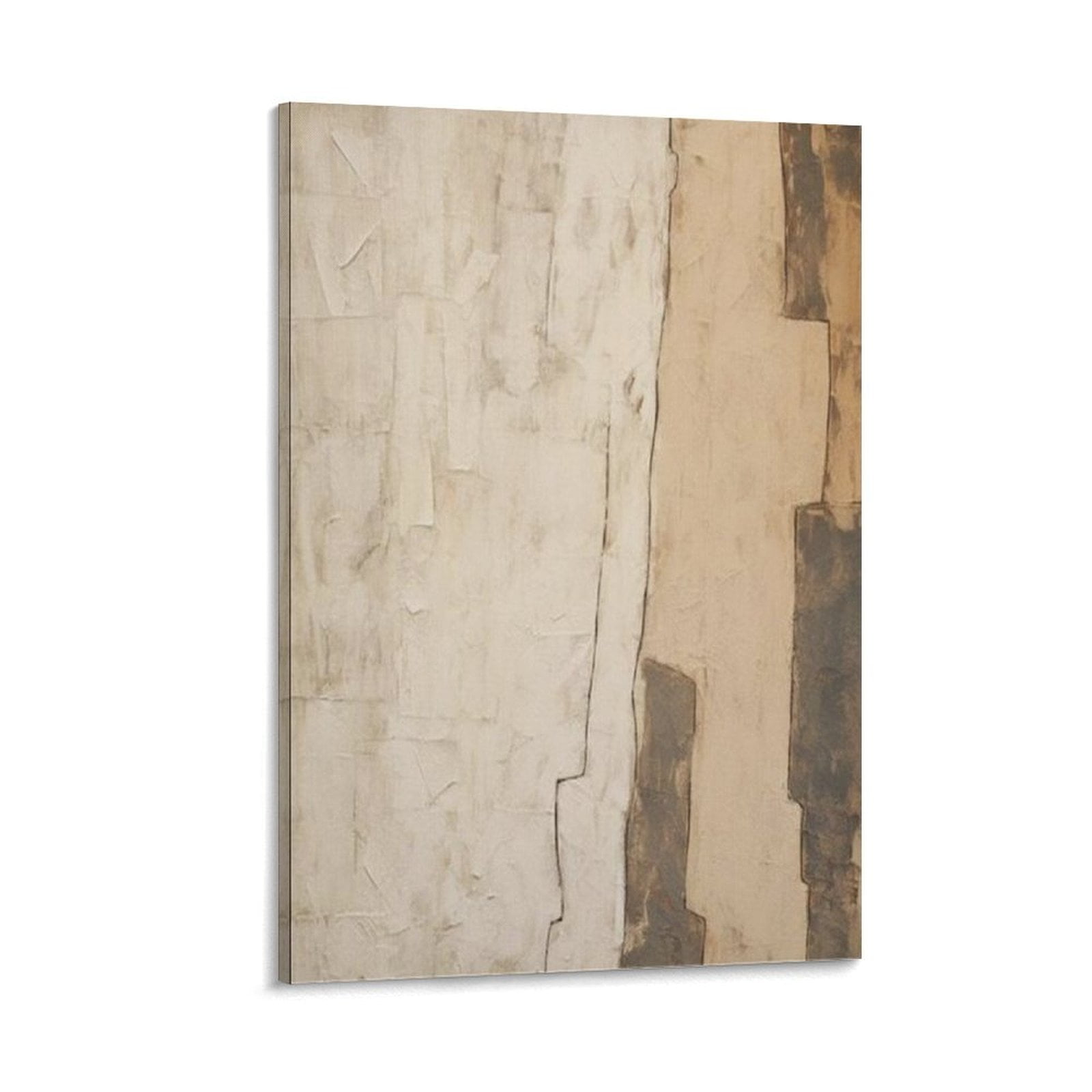 Beige And Brown Abstract Painting Large Minimalist Textured Abstract ...