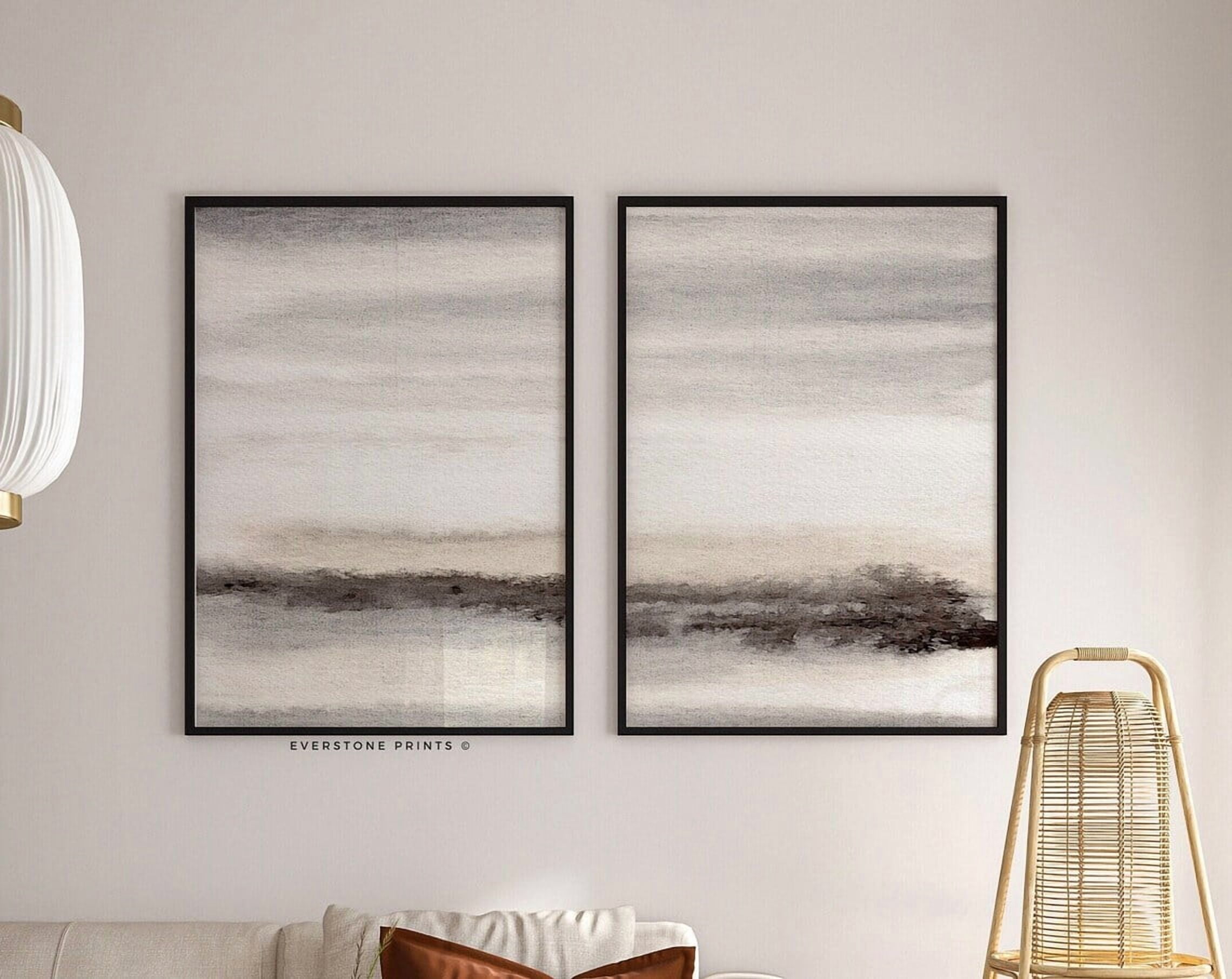 Beige And Brown Poster Abstract Print Abstract Art Modern Poster Modern ...