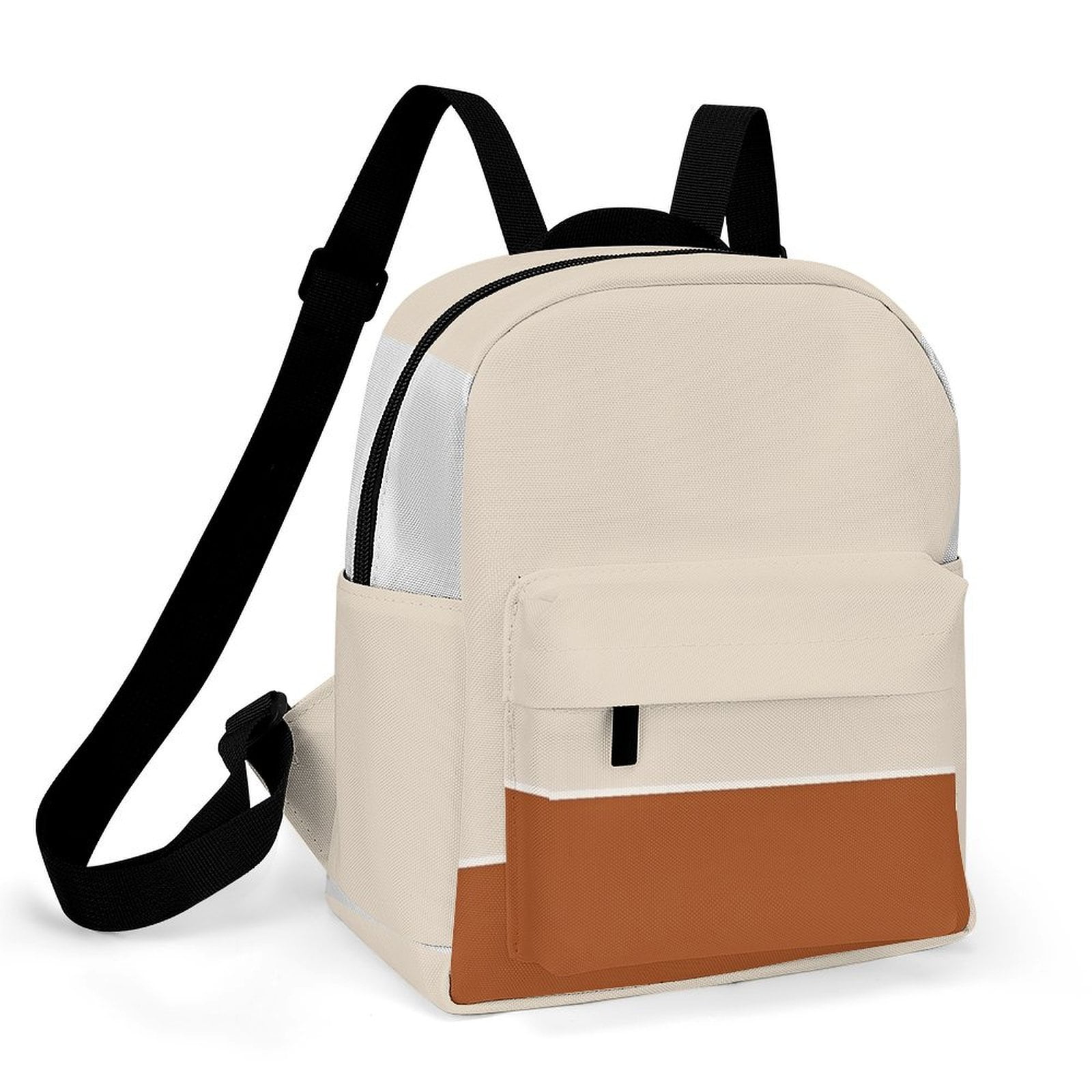 Beige And Terracotta Color Palette Small Backpack Cute Mini Backpacks ...