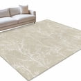 Beige Art Large Area Rugs 8x10ft White Tree Branch Botanical Abstract ...