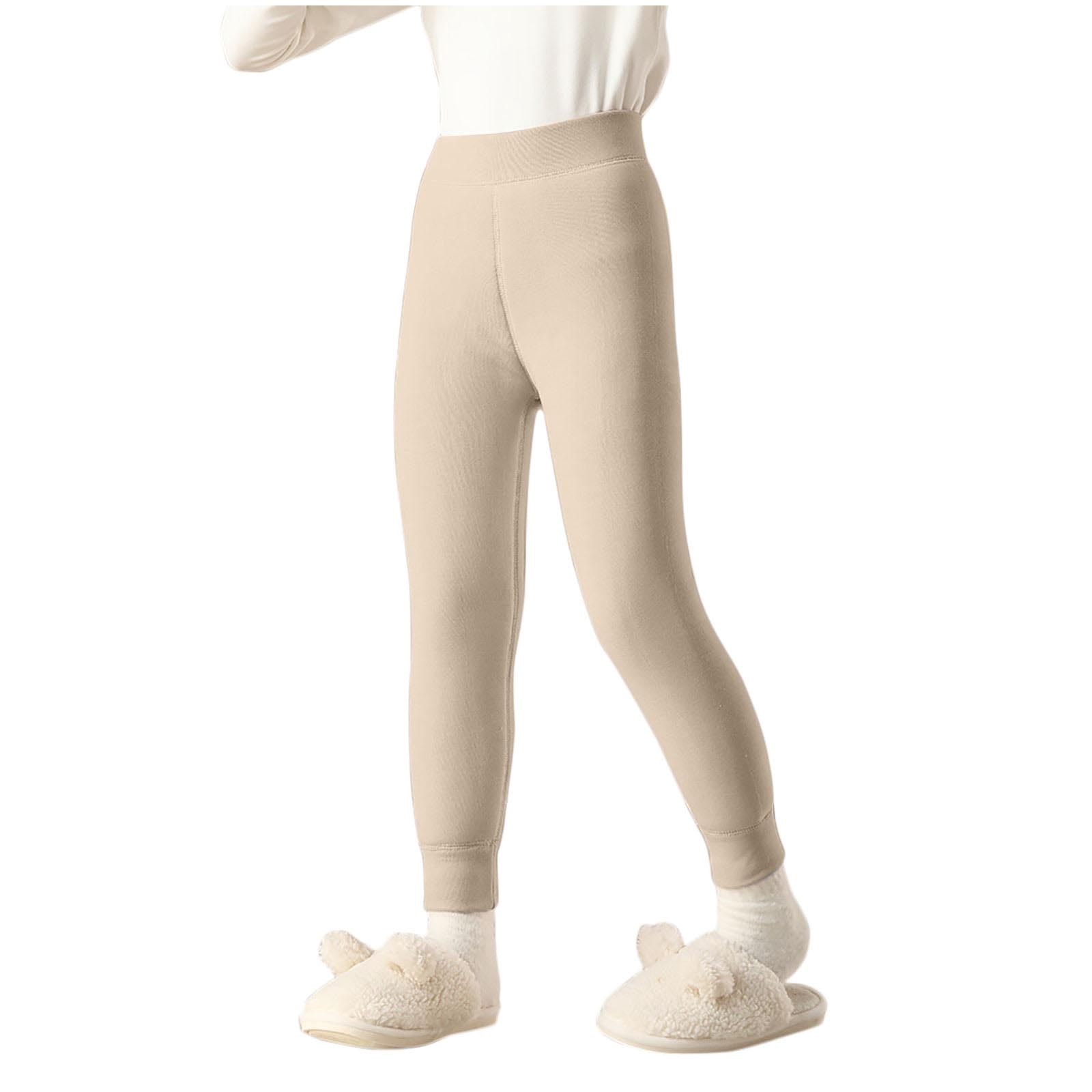 Beige Baby Kids Girl Boy Pants Pantyhose Tights for Kid Fleece Lined ...