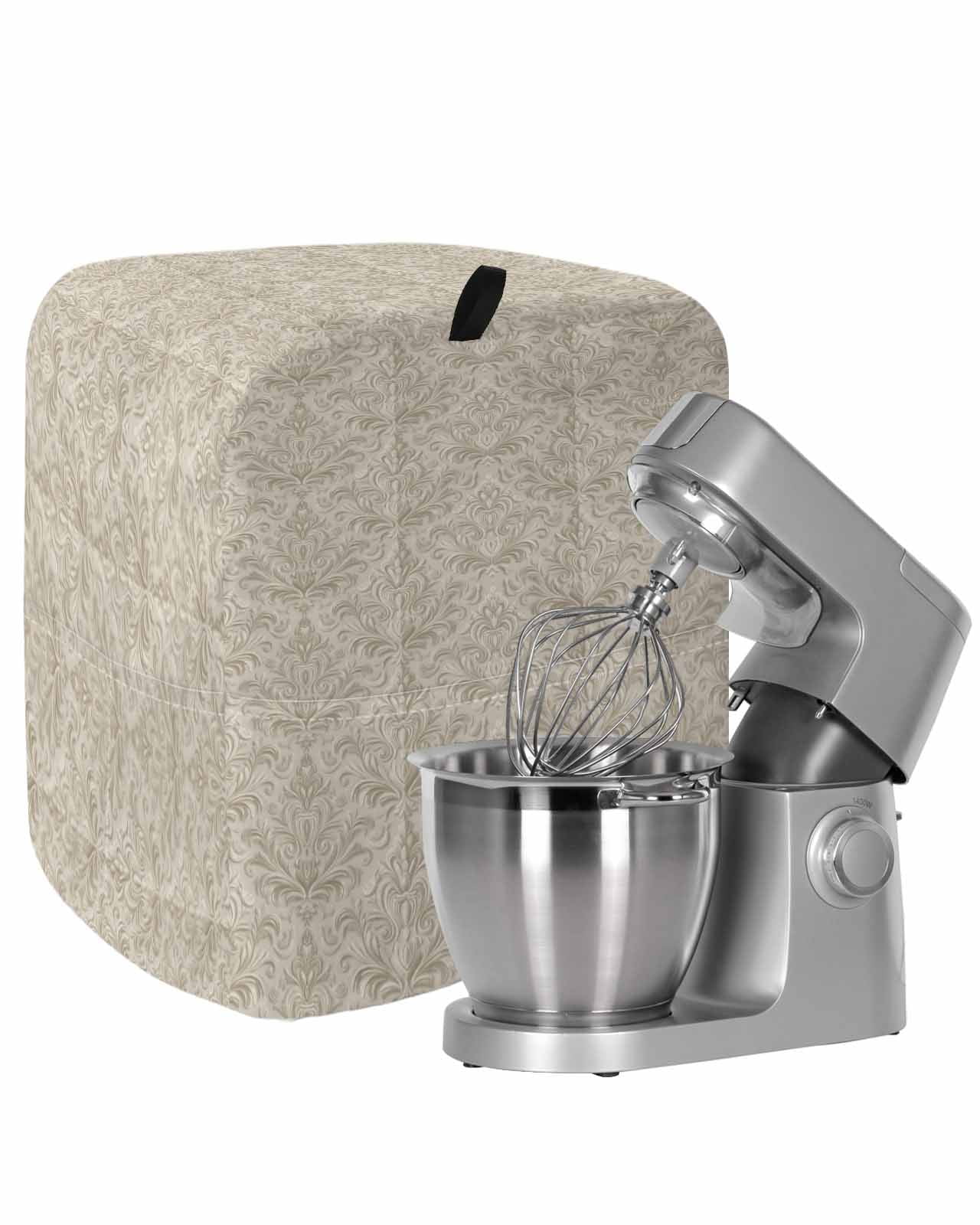 Beige Baroque Stand Mixer Dust Cover with Storage Pocket & Handles ...