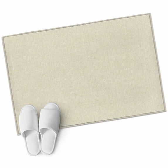 Beige Bathroom Rug Washable 2x3 Entryway Rug Non Slip Modern Minimalist ...