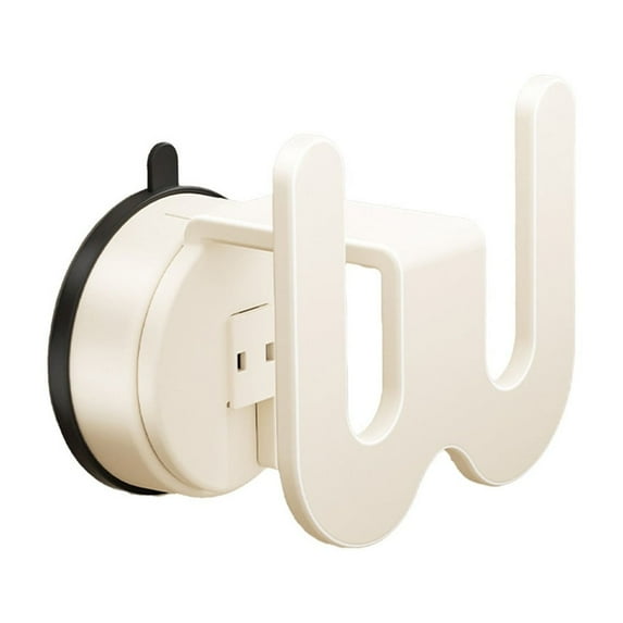 Beige Bathroom Slipper Rack, Suction Cup Wall Mounted Hook With ...