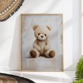 Beige Bear Nursery Wall Art - Neutral Baby Room Decor Wall Art Modern ...