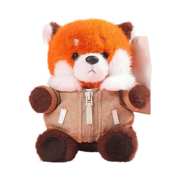 Beige Beige Raccoon Plush Doll With Dress Up Toy, Changeable Clothes ...
