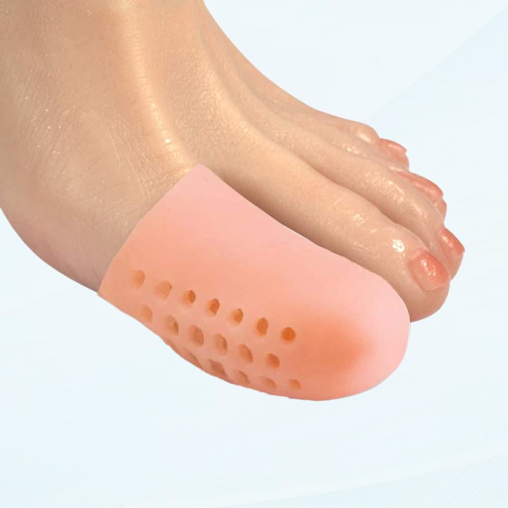 Beige Big Toe Caps 10-Pack Breathable Gel Toe Sleeves Protectors Ideal ...