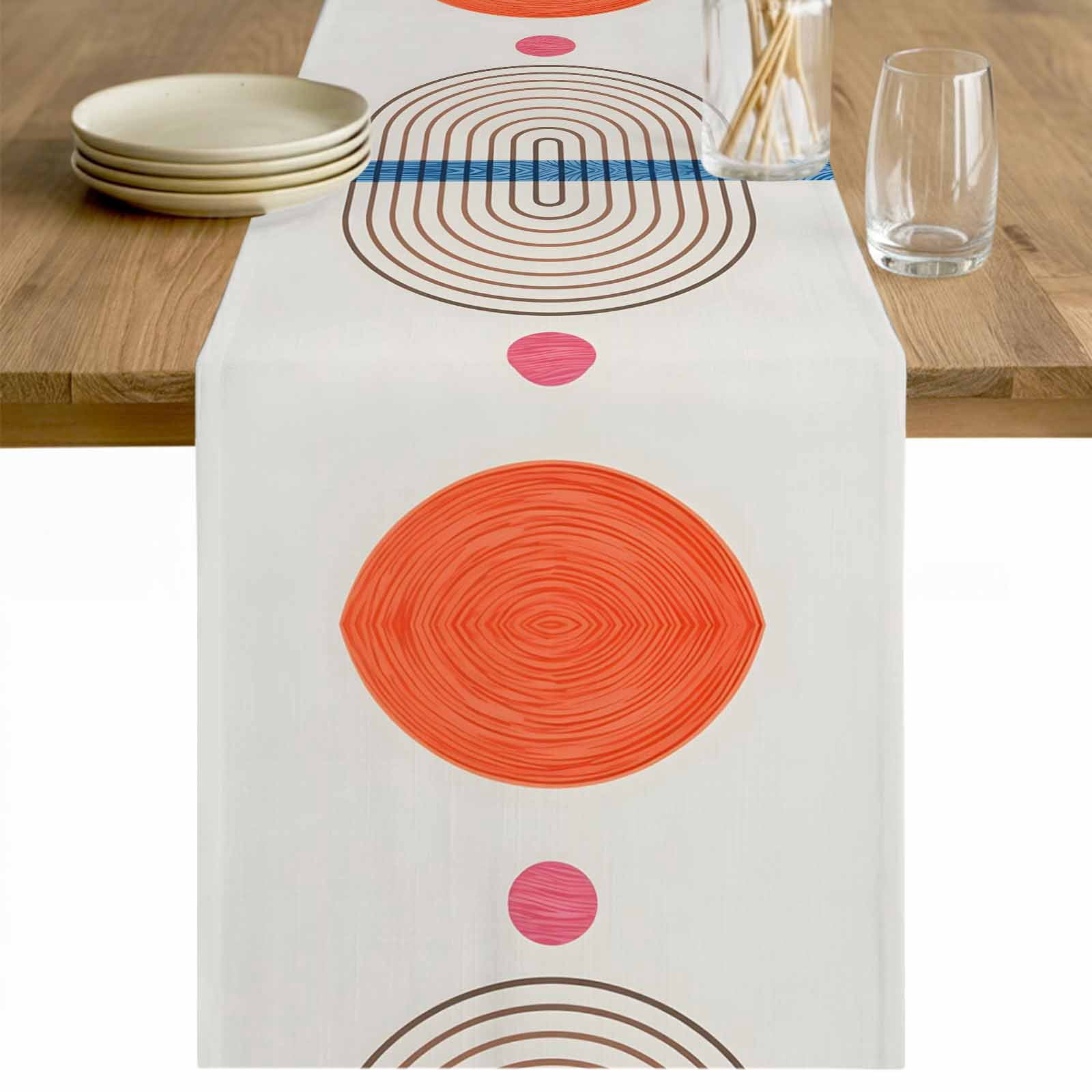 Beige Boho Table Runner 120 Inches Long Farmhouse Dress Scarves, Modern ...