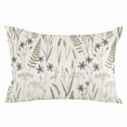 Beige Botanical Leaves Throw Pillow Cover 16 x 24 Inch Decorative ...