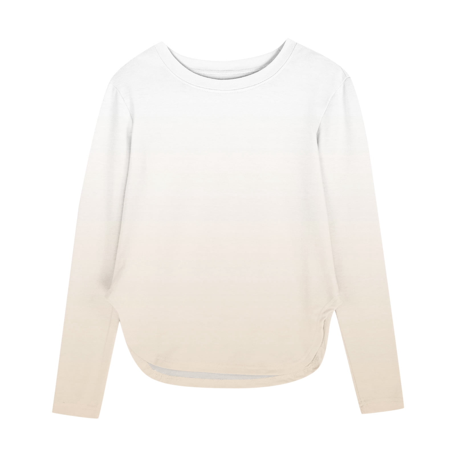 Beige Boy Girl Kids Girl Boy Going Out Tshirts Long Sleeve Tee Tops for ...
