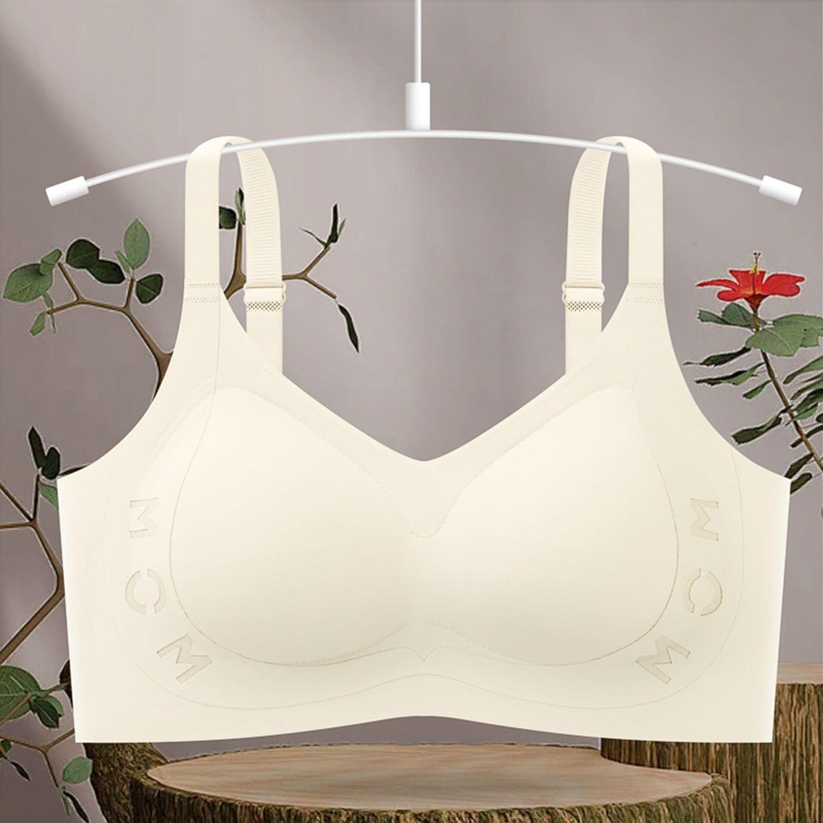 Beige Bras for Women Bras for Older Women Comfy Convenient Front ...