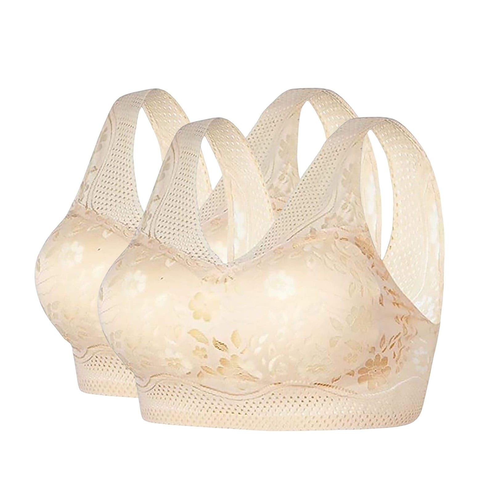 Beige Bras for Women No Underwire High Support Bras for Women ...