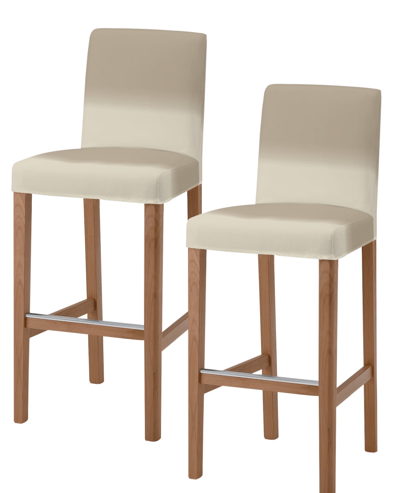 Beige Brown Ombre Bar Stool Covers Set of 2, Abstract Modern Art ...