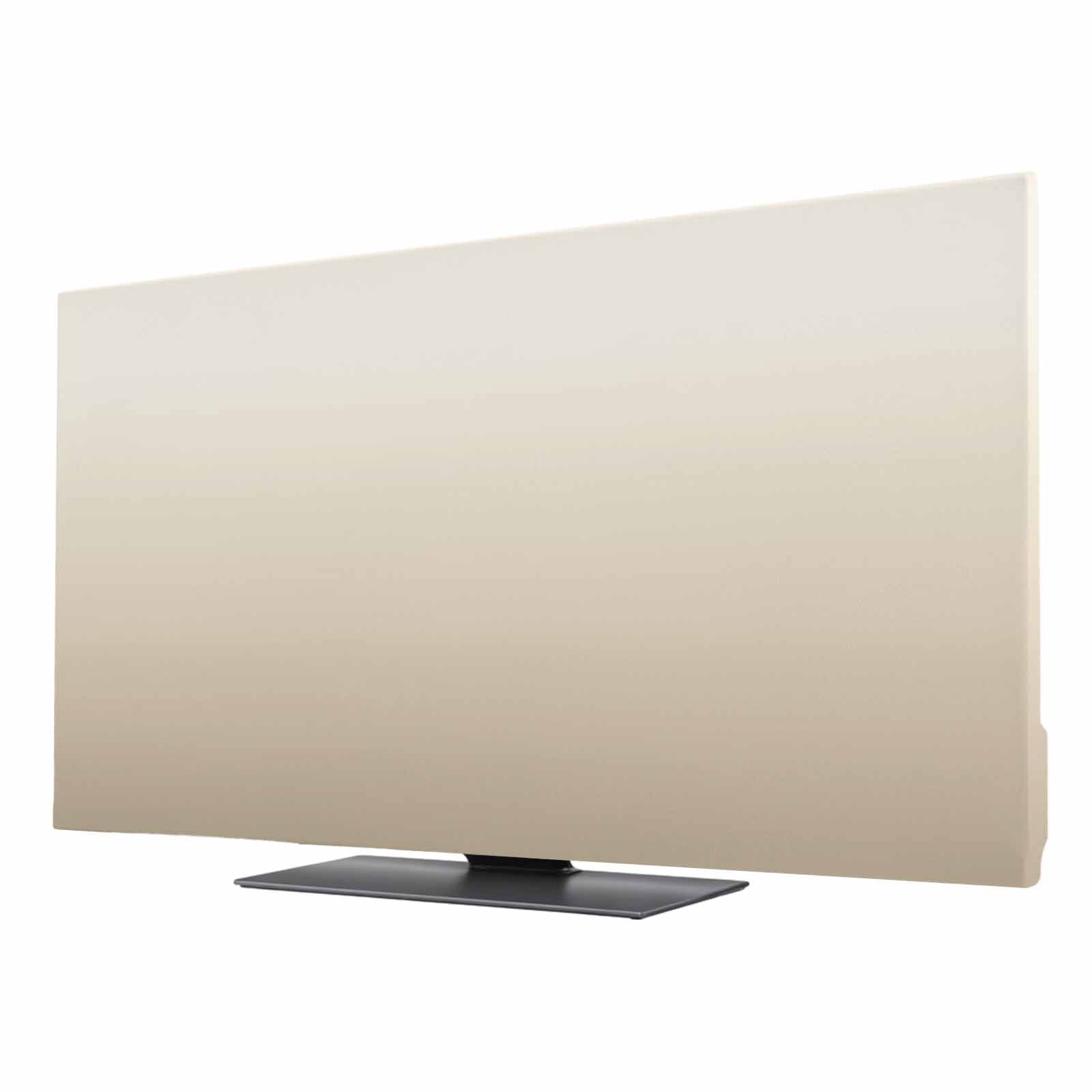 Beige Brown Ombre TV Cover for 65 Inch Screen,Stretch Fabric Dustproof ...