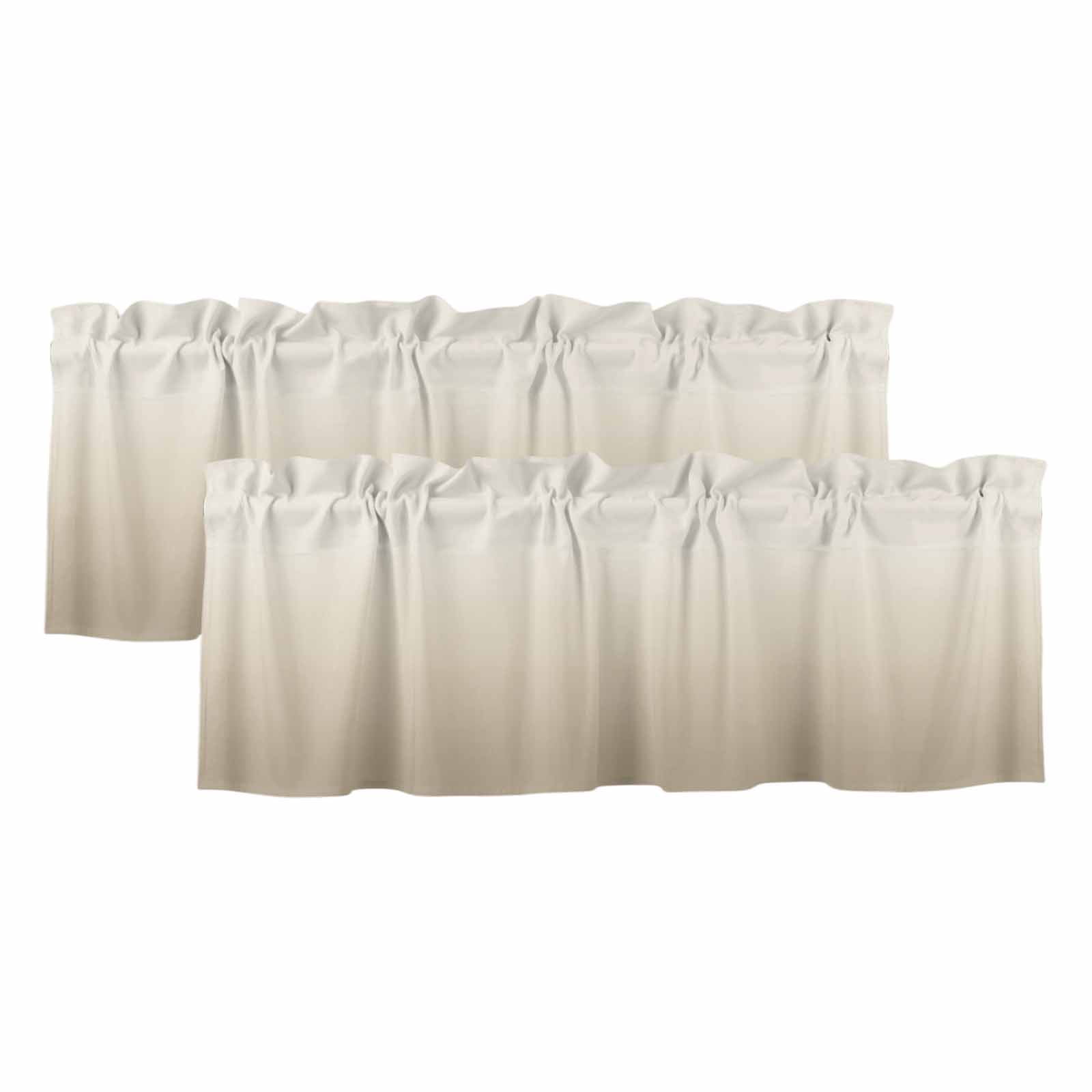 Beige Brown Ombre Valances for Windows, Modern Abstract Art Gradient ...
