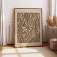 Beige Brown Wave Pattern Vintage Woodblock Texture Neutral Organic Line ...