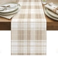 Beige Buffalo Plaid Table Runner Farmhouse Modern Checkered ...