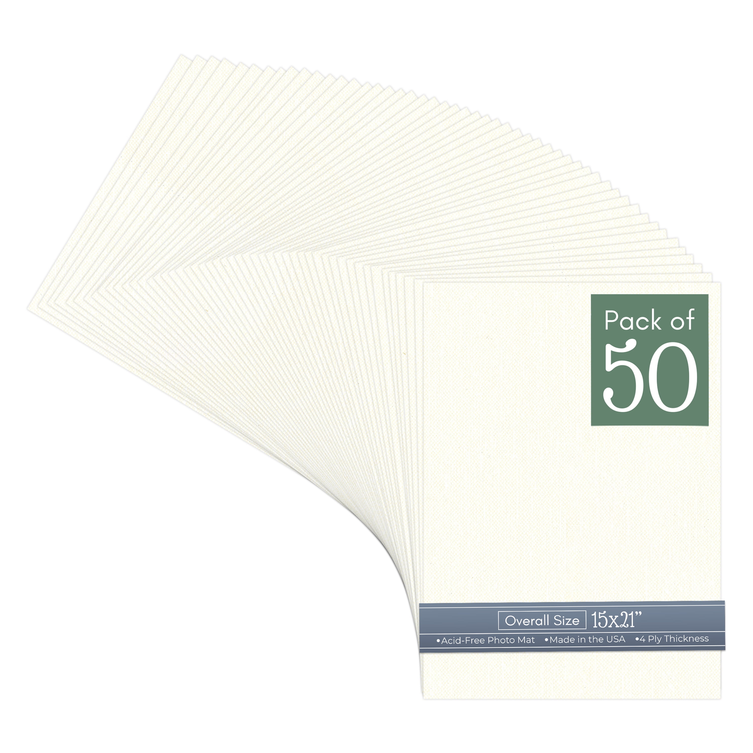 Beige Canvas 15x21 Uncut Art Mat Board - No Opening - 50 Mats - Walmart.com