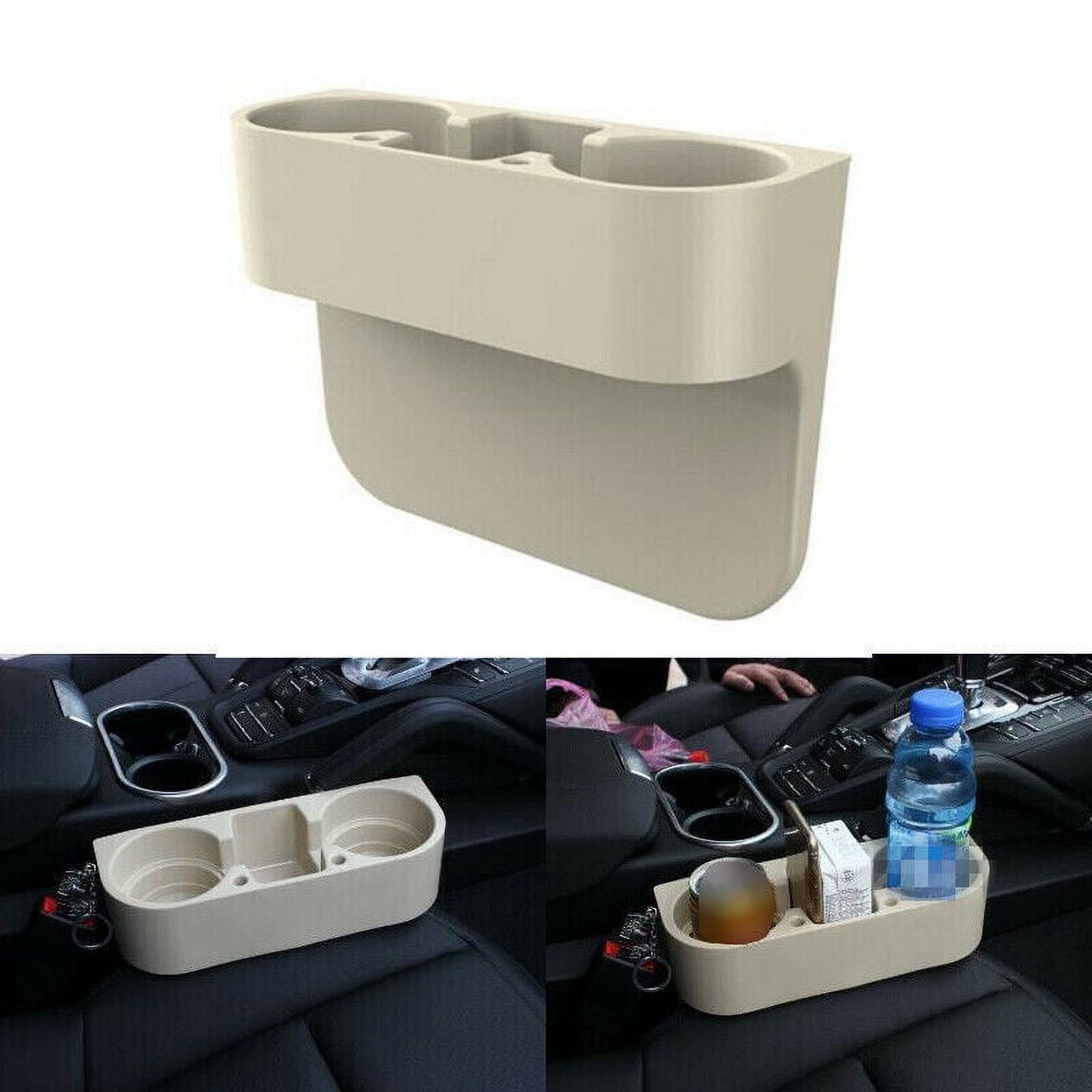 Beige Car Storage Organizer Cup Holder Console Side Key Phone Seat Gap ...