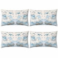 Beige Cartoon Cats Lumbar Pillow Covers 12 x 20 Inch Pillow Covers Set ...