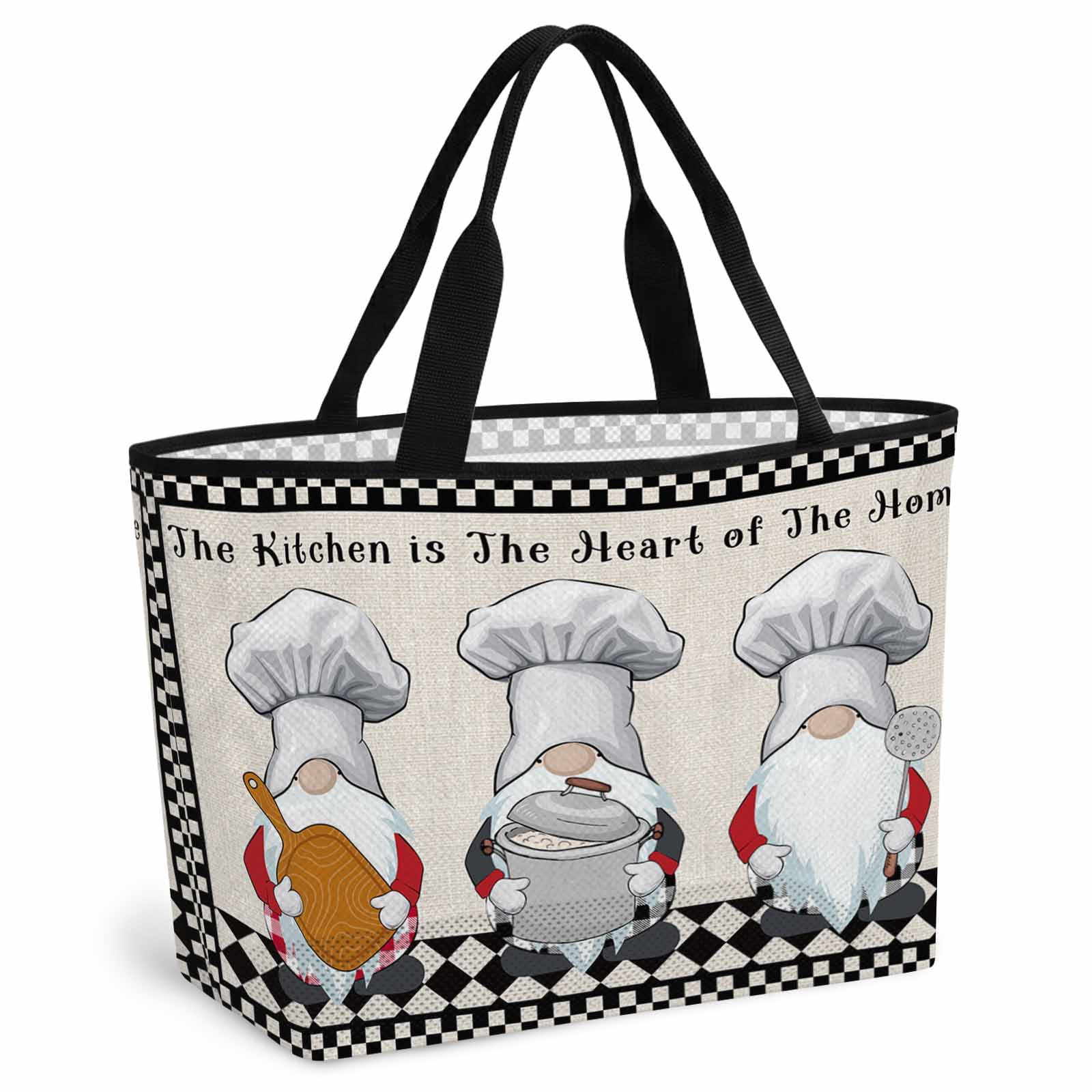 Beige Chef Gourmet Mesh Beach Bag for Women Men,Large Beach Tote ...