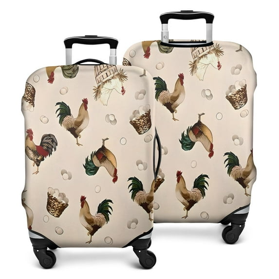 Beige Chicken Egg Basket Pattern Luggage Cover Fashion Suitcase Cover ...