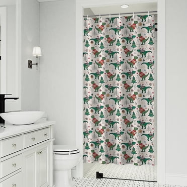 Black Christmas Snowflake Pattern Shower Curtain 84"x72" ,Bathroom ...