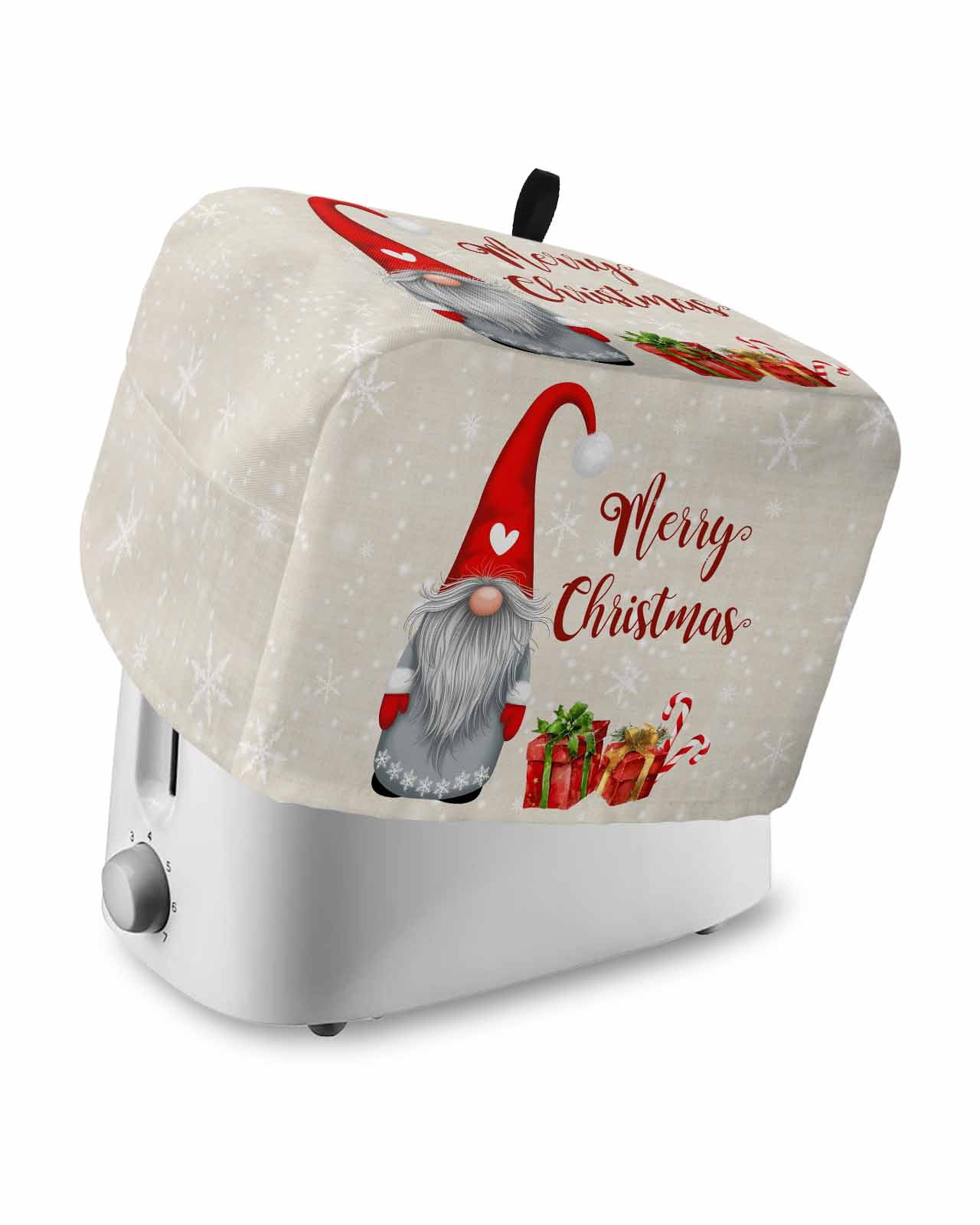 Beige Christmas Toaster Cover 4 Slice, Large Kitchen Appliance Covers ...
