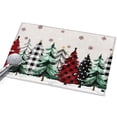 Beige Christmas Tree Entryway Rug 2x3ft Washable Non Slip Bathroom Rug ...