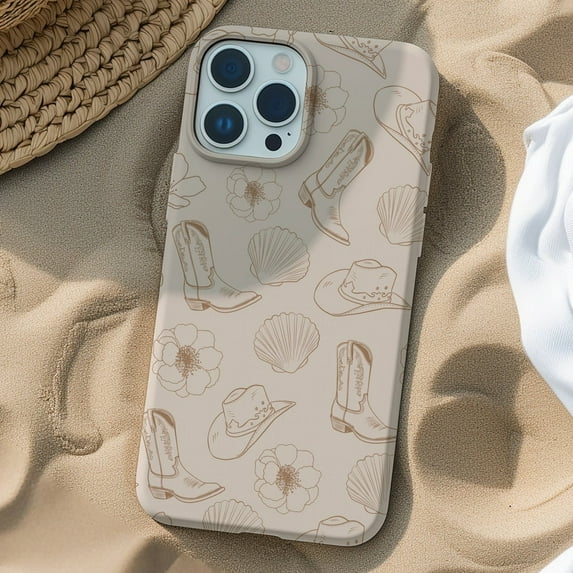 Beige Coastal Cowgirl Collage Phone Case with a Coquette and Preppy ...