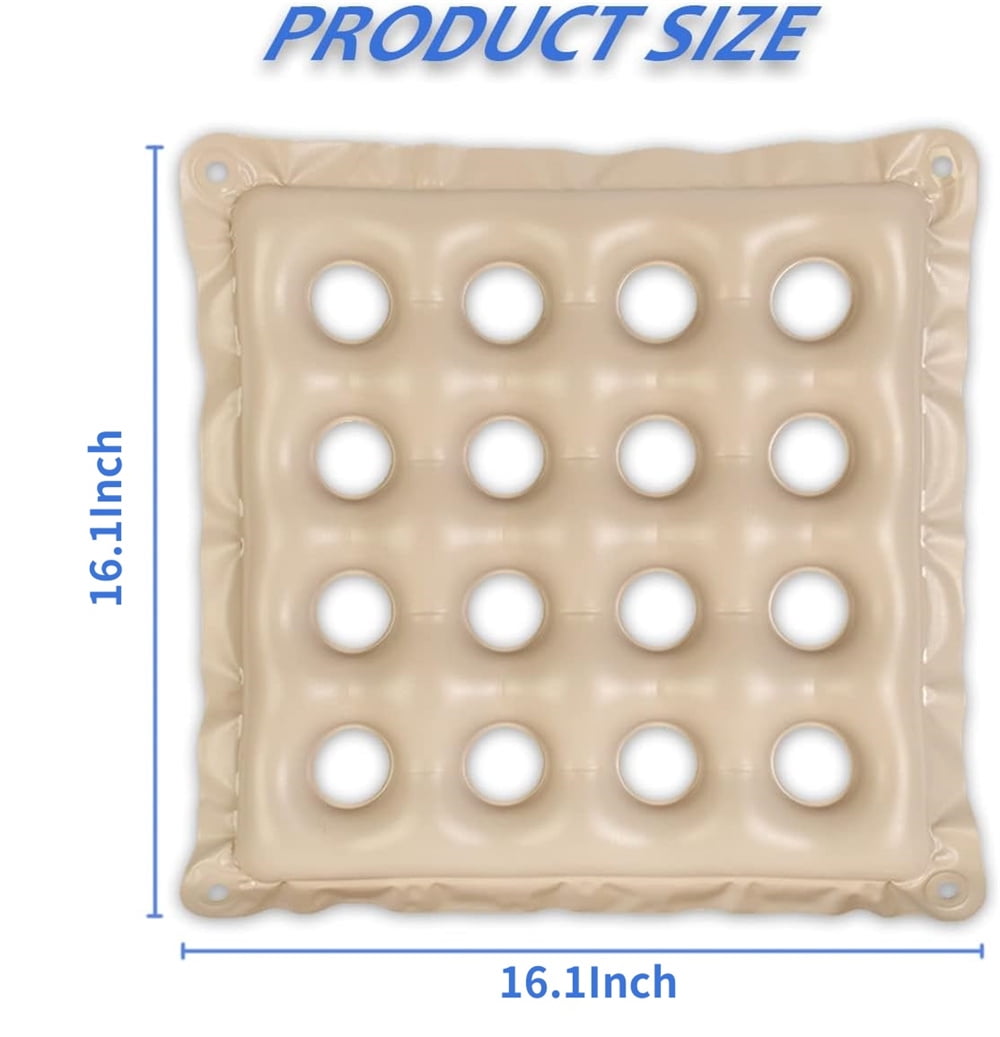 Beige Color Anti-decubitus Cushion,16-Hole Inflatable Seat Cushion ...
