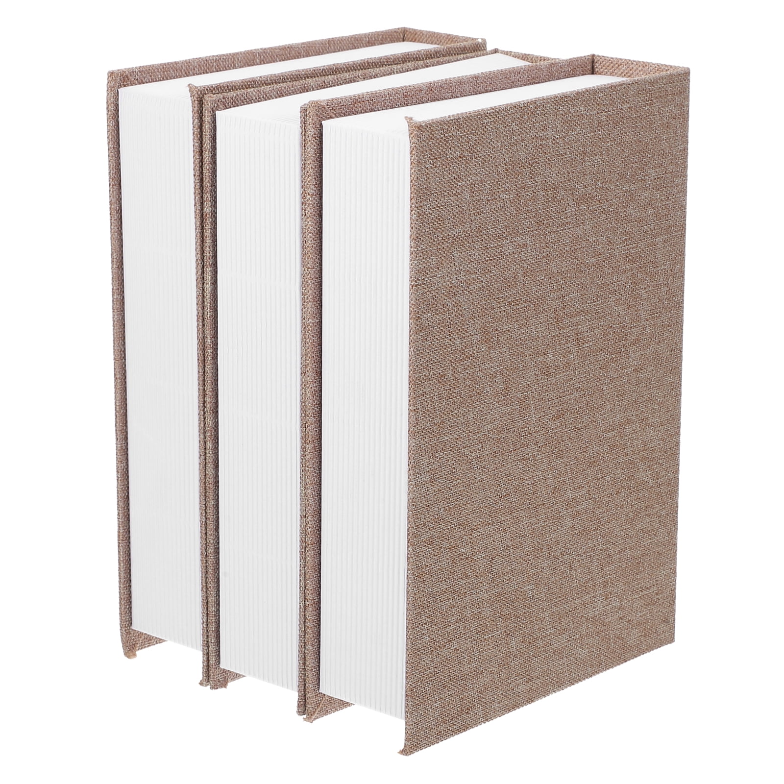 Beige Cream Fake Book Case Coffee Table Books Linen Decorations ...
