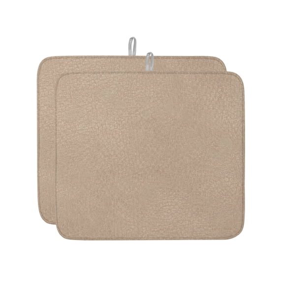 Beige Dish Drying Mat 16x18 inch Country Vintage Farmhouse Minimalist ...