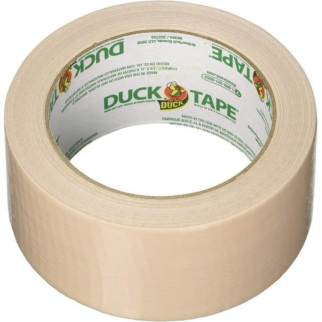 Duck 283264 Beige Tear Roll Duct Tape, 1.88" x 20 Yards, Heavy-Duty ...