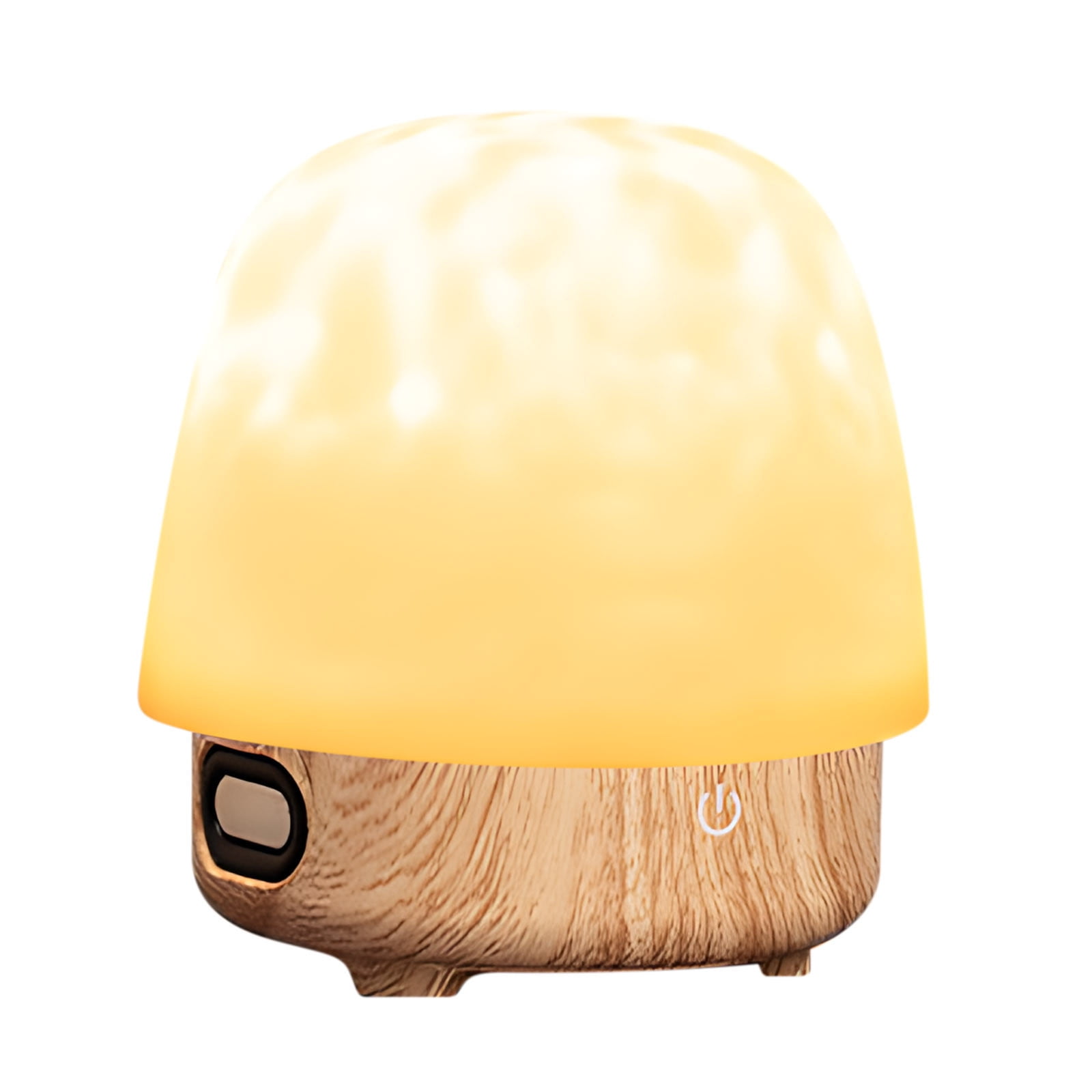 Beige Dynamic Water Wave Night Light With Bluetooth Speaker - Rgb Touch ...