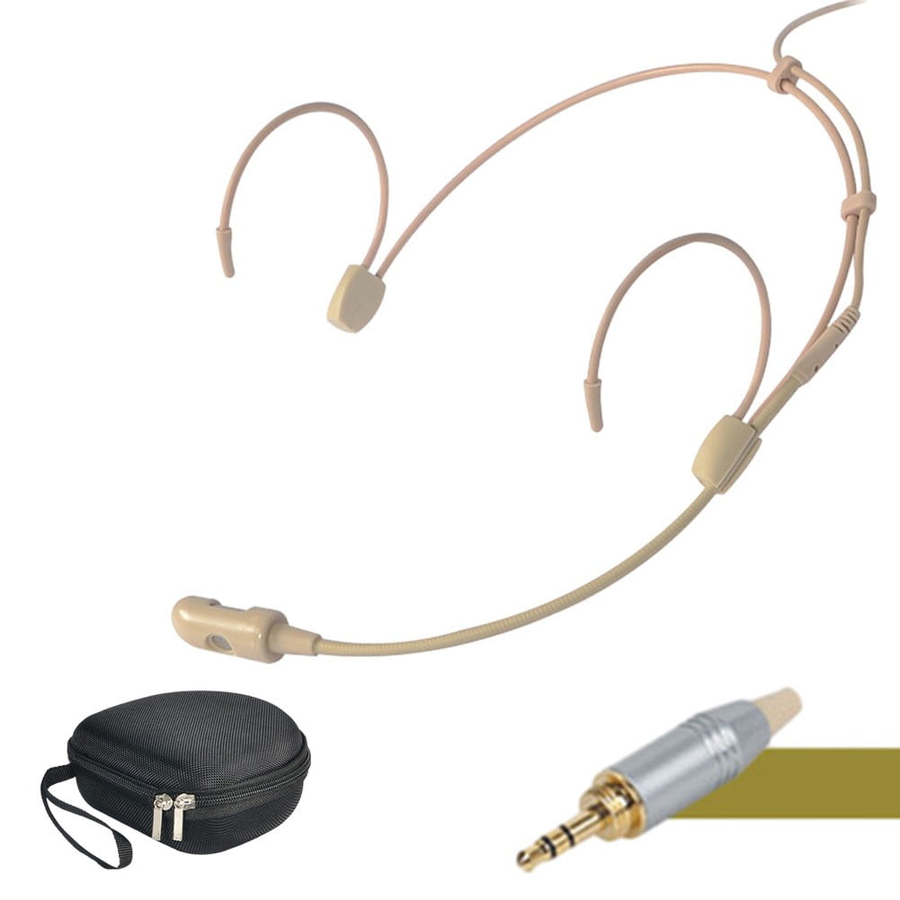 Beige Earhook Headse Mic Headworn Microphone for Wireless Beige Bag A ...
