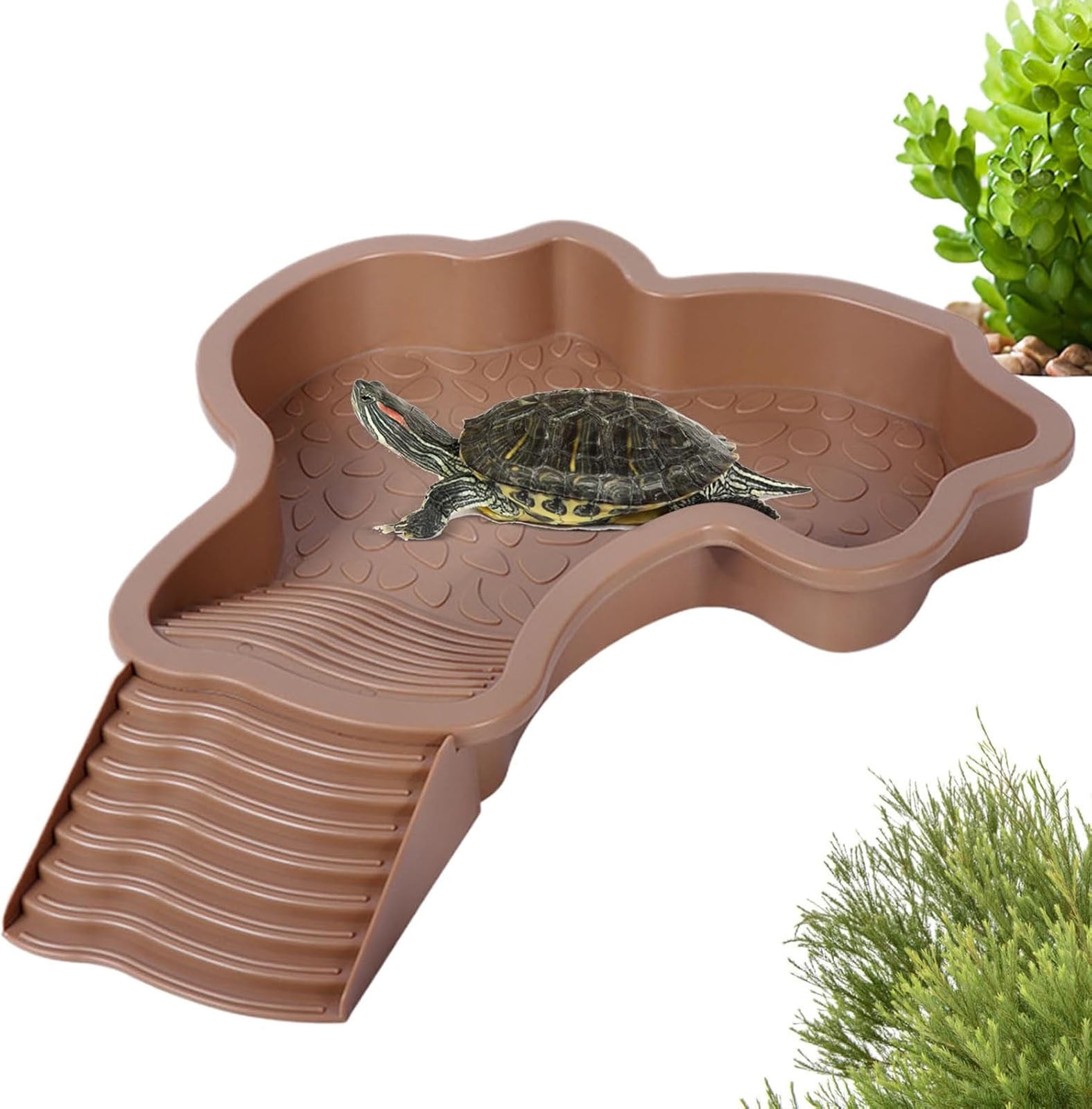 Beige Expandable Turtle Soaking Tub - Thickened Disassemblable Reptile ...