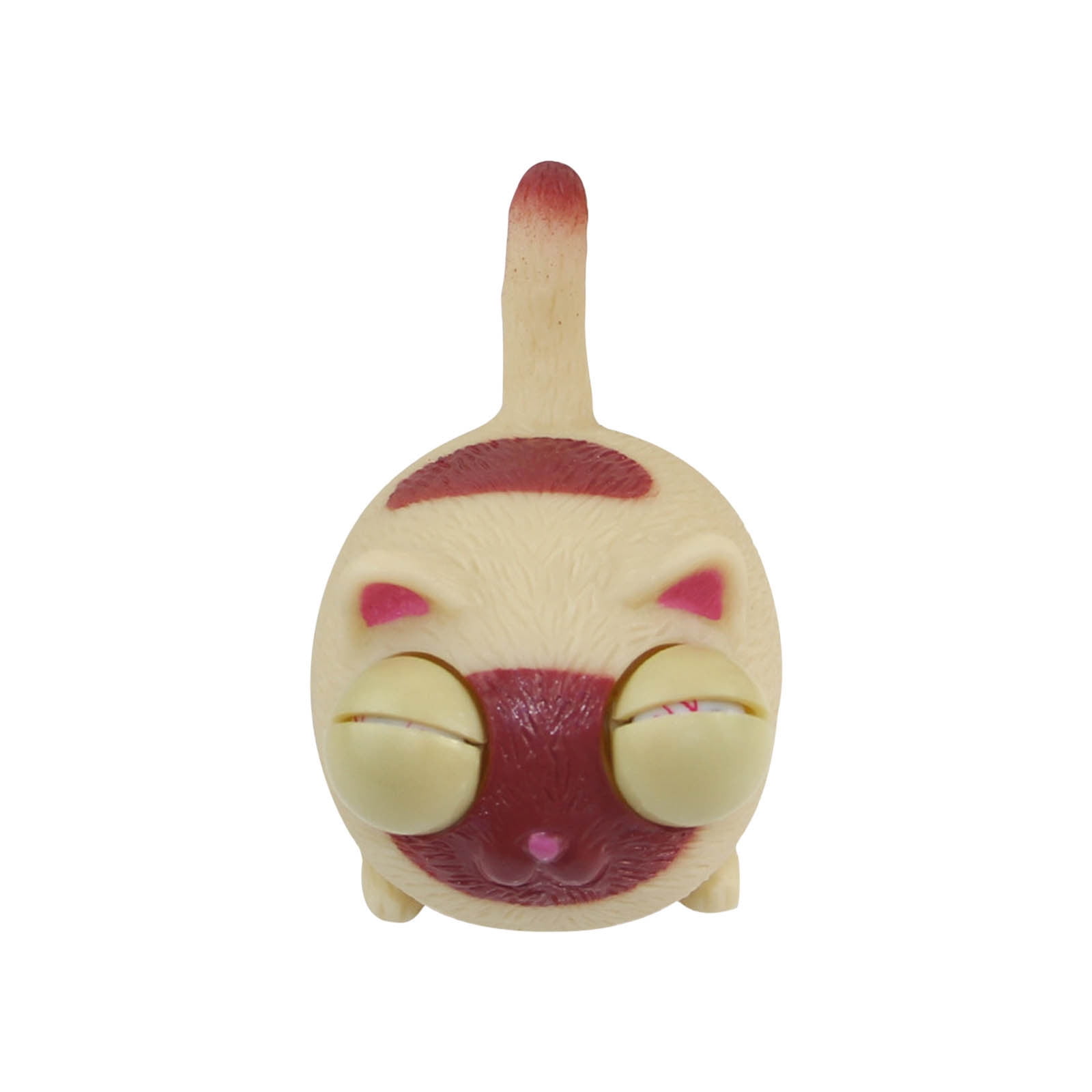 Beige Eye Bouncing Worm Toy Portable Sensory Fidget Toys Pinch Stress ...
