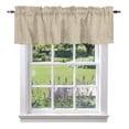 Beige Faded Stripes Valance Curtain 1 Panel, Vintage Abstract Art ...
