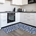 Beige Ferns 2 Pieces Non-Slip Kitchen Mat Set, Marine Plants Fronds ...