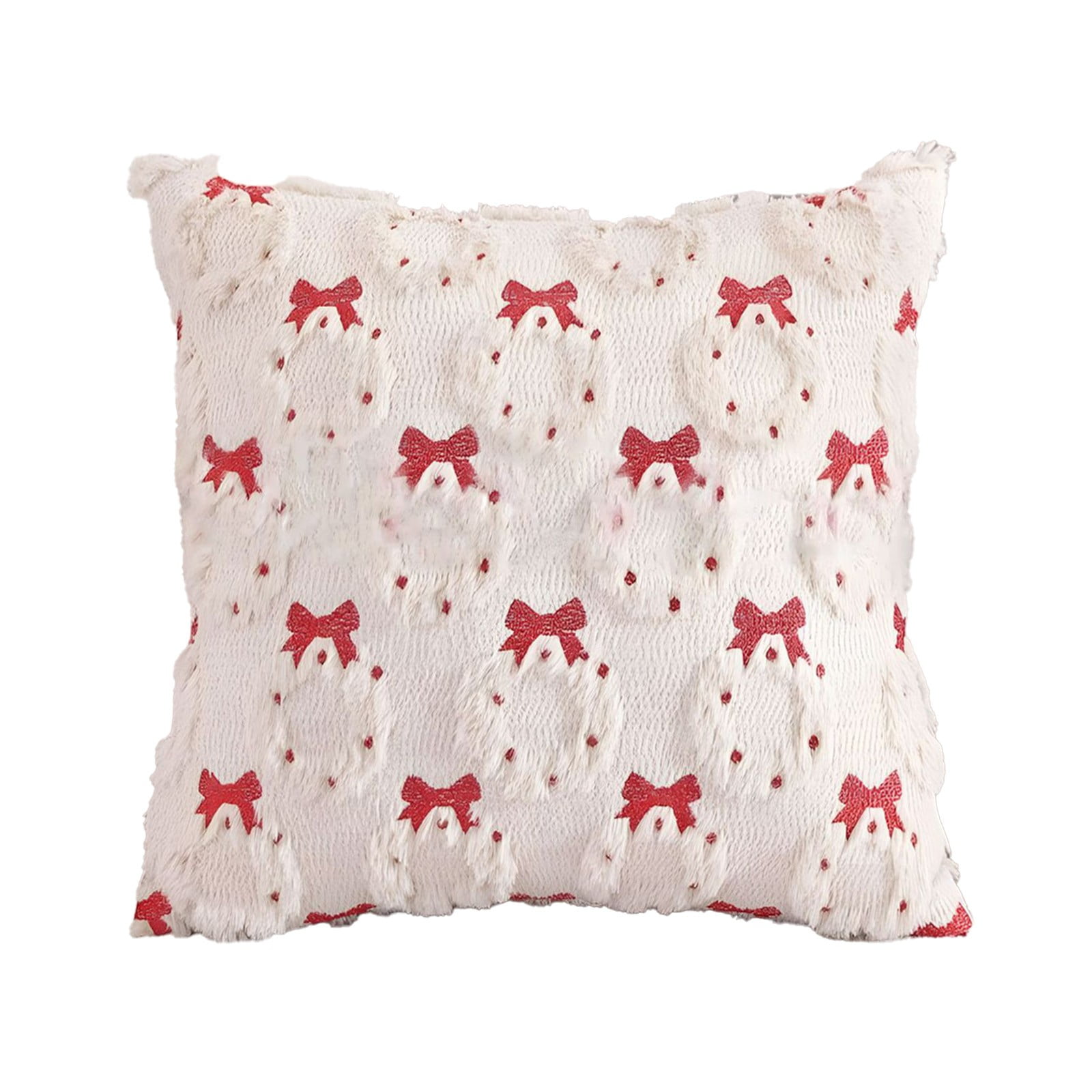 Beige Festive Pillowcase For Christmas With Polyester Material And ...