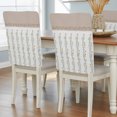 Beige Floral Chair Back Covers, Spring Summer Botanical Flowers ...