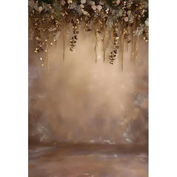 Beige Floral Texture Wall Adult Birthday Wedding Maternity Portrait r ...