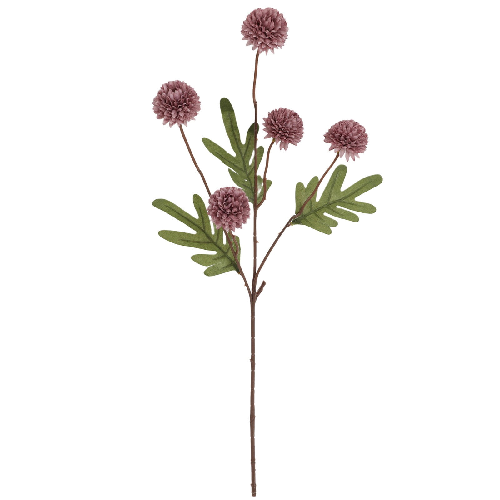 Beige Flowers Artificial + Eucalyptus, Fake Mums Long Stem Faux Flowers ...