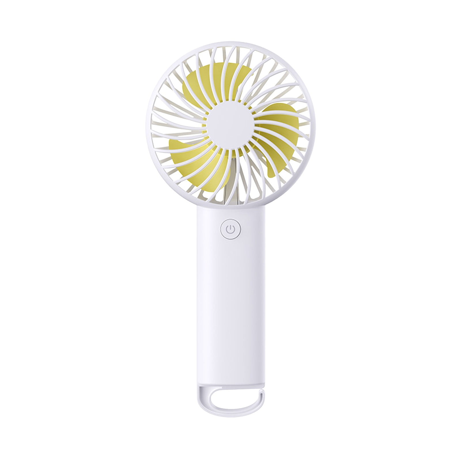Beige Foldable Handheld Usb Fan With 5 Speeds Led Digital Display ...