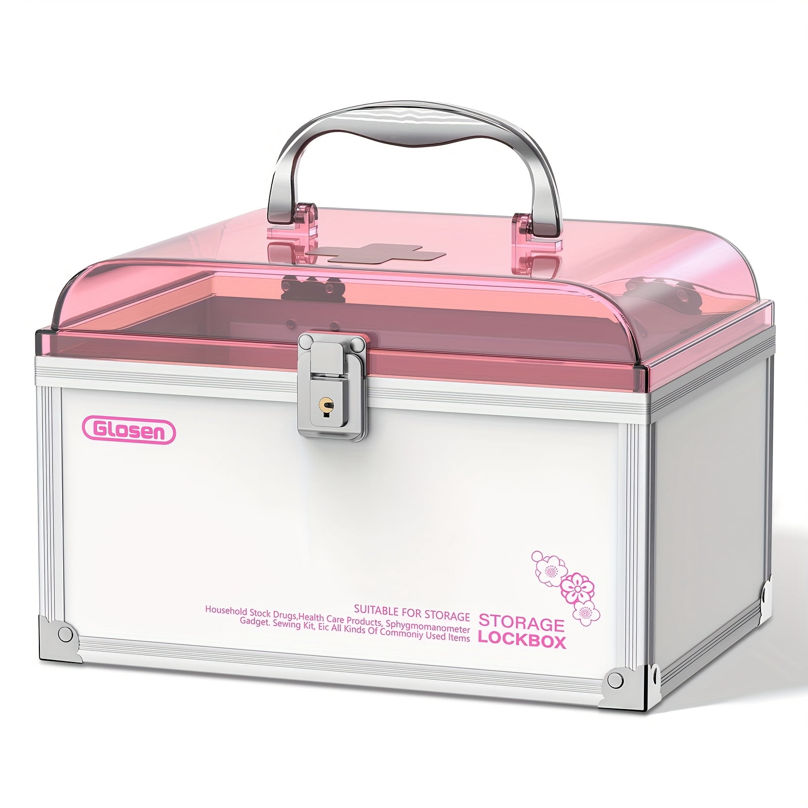 Beige Foldable Transparent Multi-layer Cosmetic Storage Box Desktop ...
