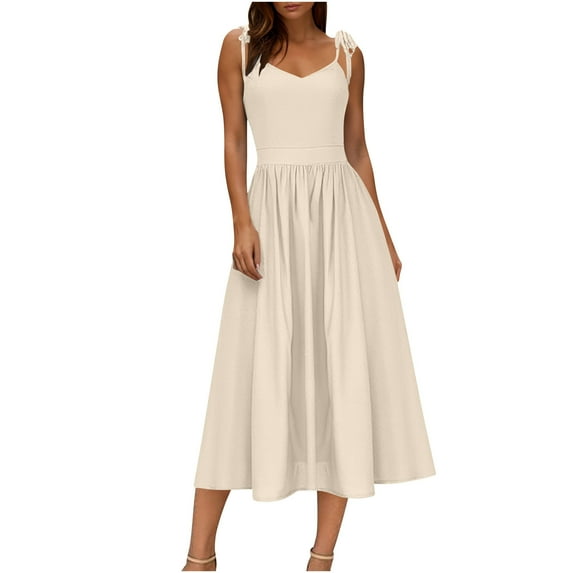 Beige Formal Prom Party Evening Modest Festival for Women Spaghetti ...