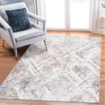 Beige Geometric Area Rug 6x9 - Non-shedding, Stain , Adds A Modern ...