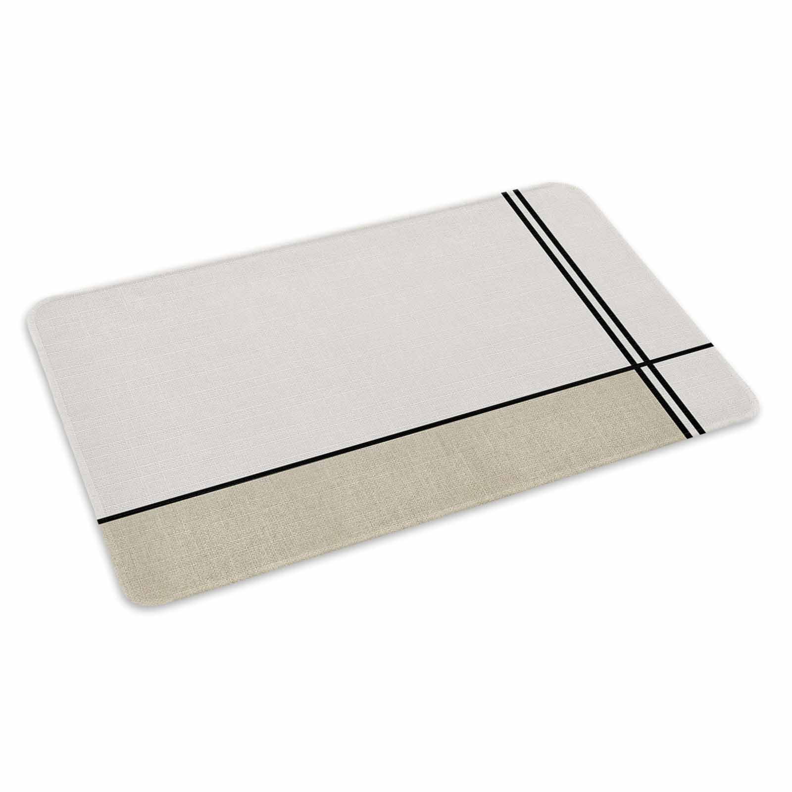 Beige Geometric Doormat Outdoor Entrance 20"x31.5", Modern Color Block ...